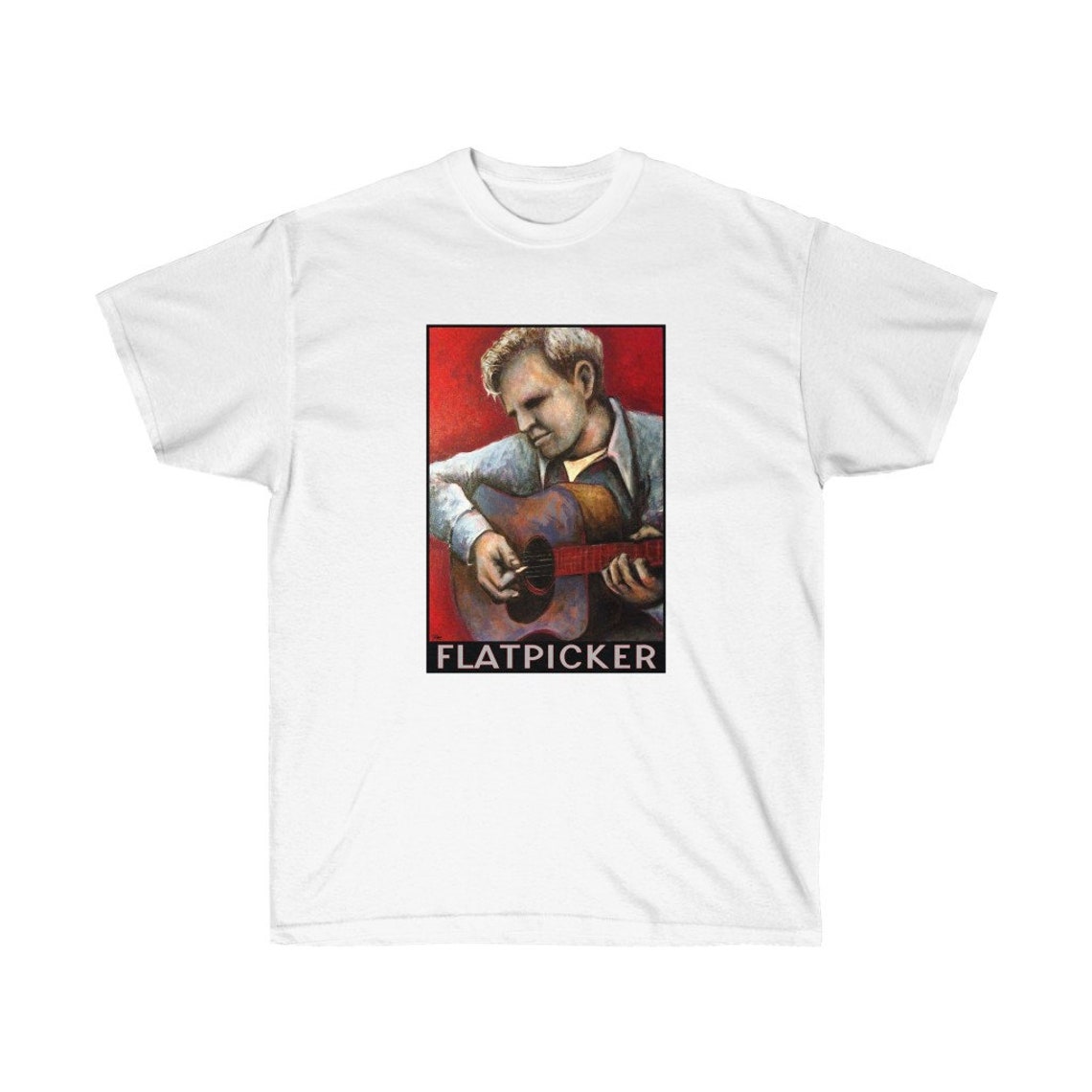 Doc Watson Portrait Painting Unisex T Shirt - Etsy UK