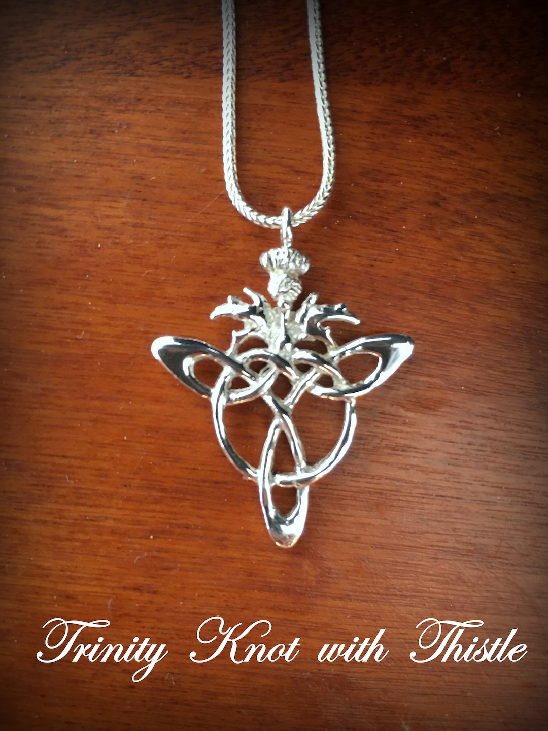 Celtic Trinity Knot With Thistle - Etsy