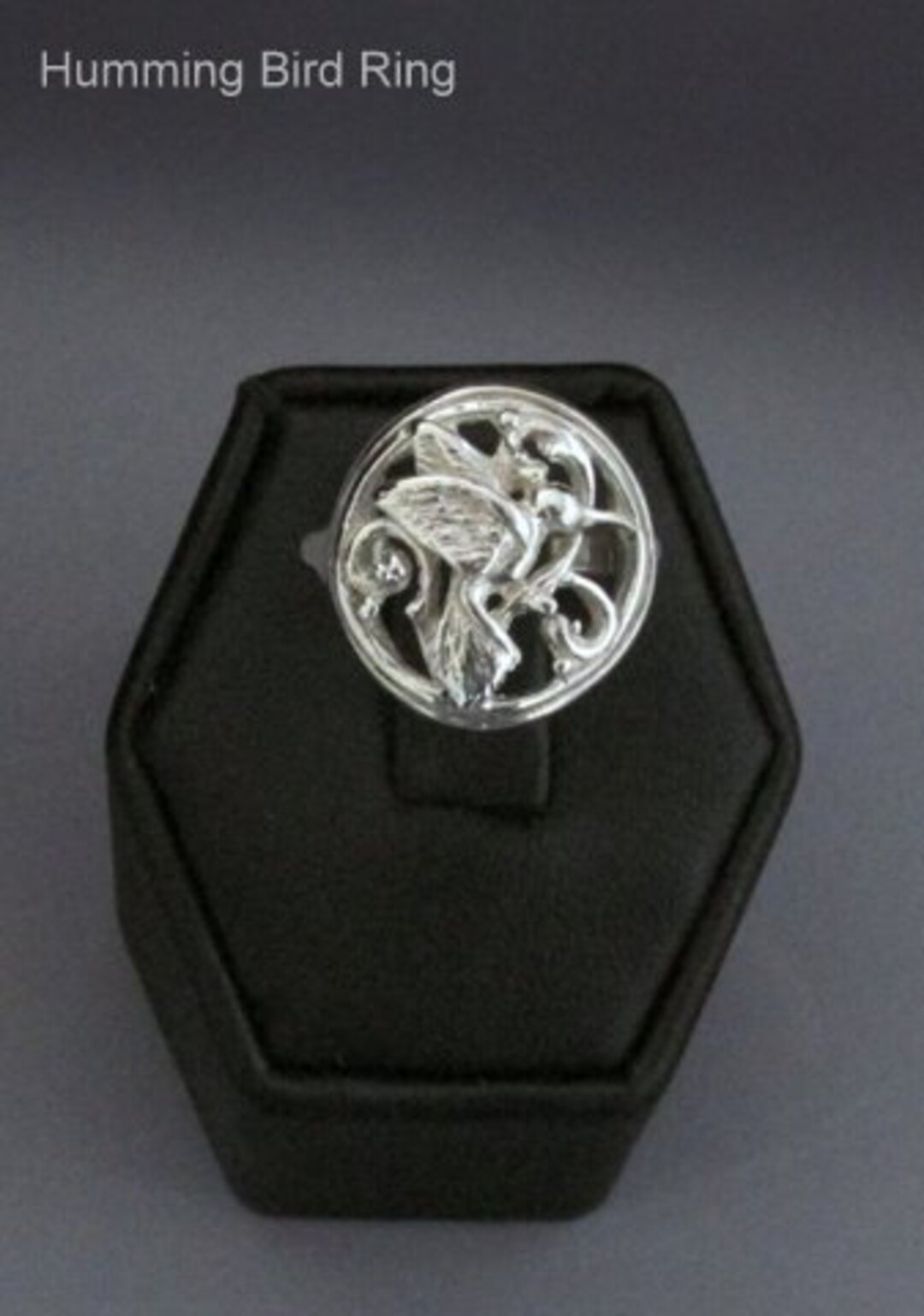 Hummingbird Ring - Etsy