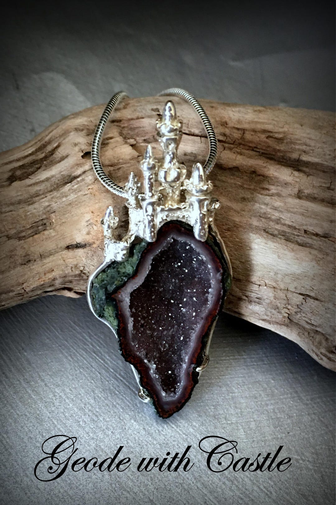 Geode With Castle - Etsy