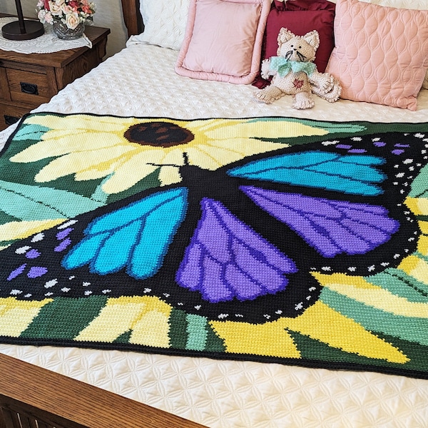 Butterfly Afghan Pattern - Etsy