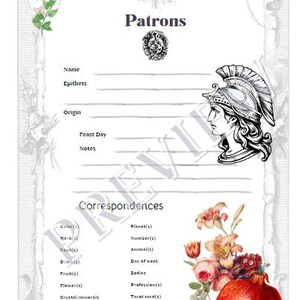 Template Printable - Witch Grimoire - Divinity Pack - Etsy