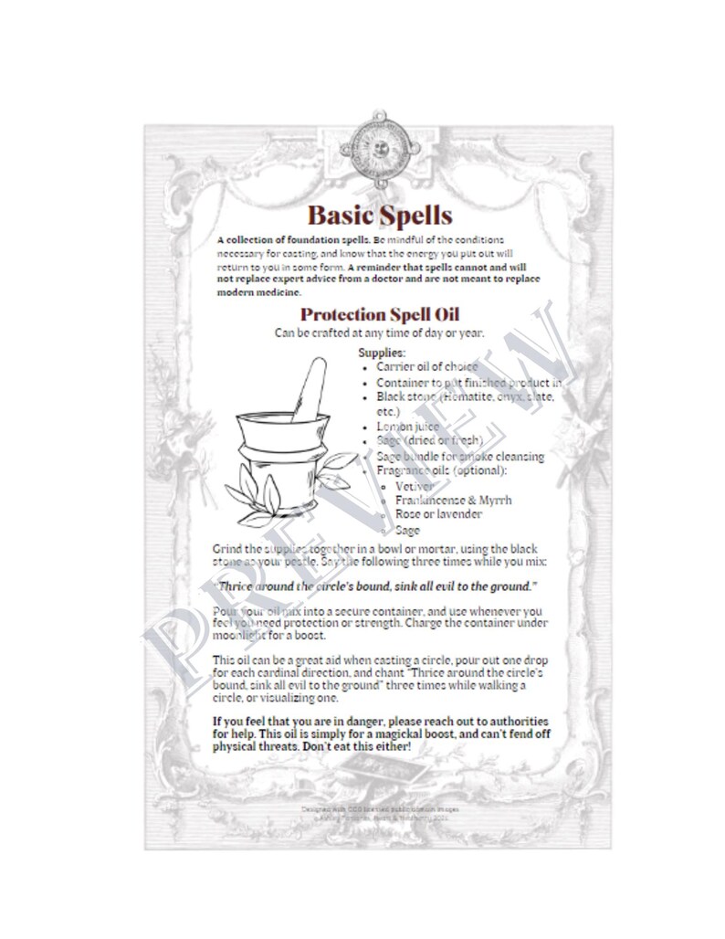 Template Printable - Witch Grimoire - Spellcaster's Pack - Etsy