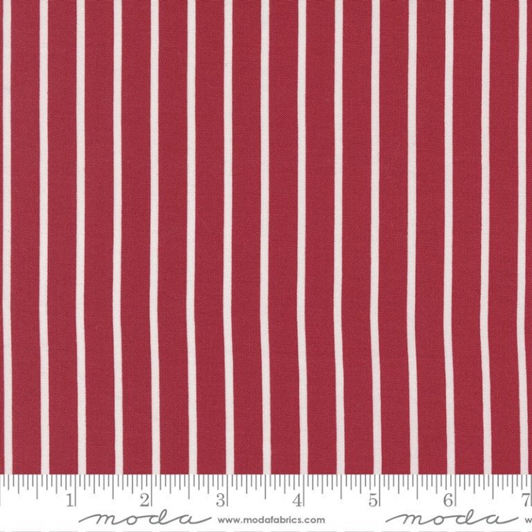 Moda Fabrics Christmas Eve Jolly Stripe Cranberry, 19,00 EUR/m - Etsy.de