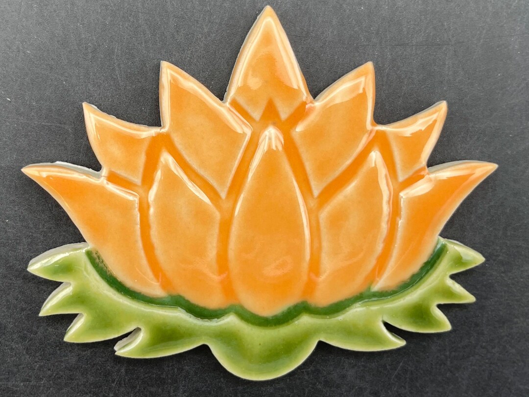 Ceramic Mosaic Lotus Flower Tile, Handmade by Fabulousfungi. Lotus Lily ...