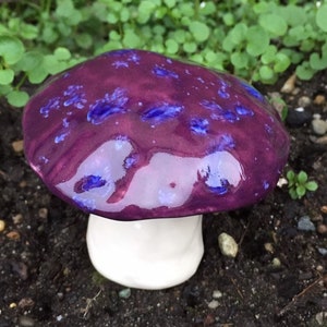 Ceramic Mushrooms Fabulous Fungi Three Large Toadstools - Etsy