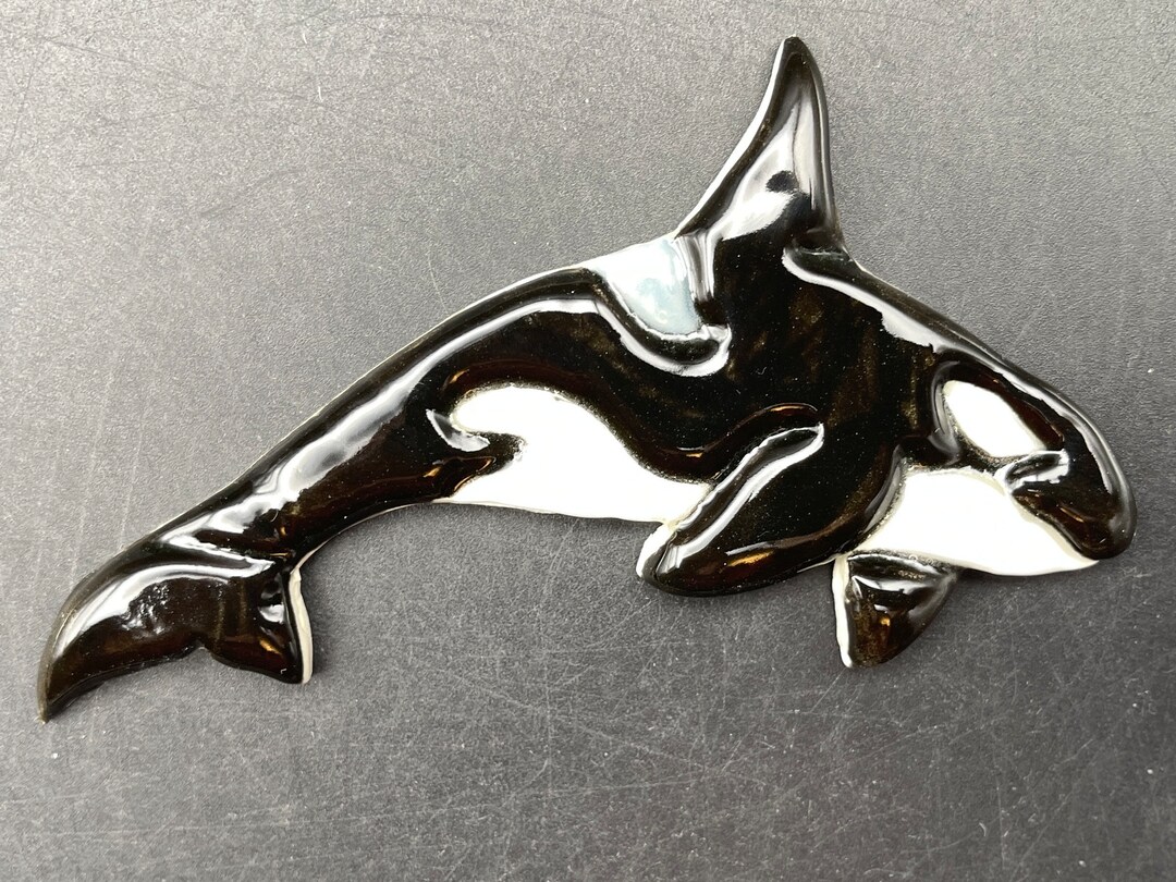 Ceramic Mosaic Orca Whale Tile. Handmade Orca Tile by Fabulousfungi. O8 ...