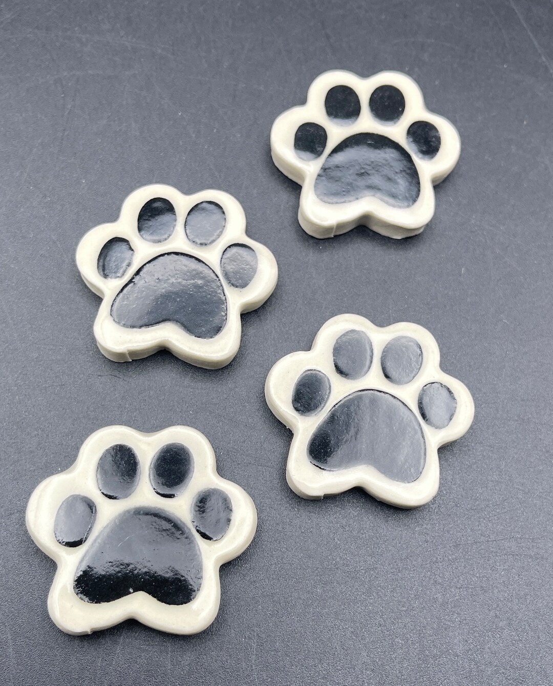 Ceramic Paw Prints, Mosaic Tiles. Ceramic Tiles, Cat or Small Dog Paw ...