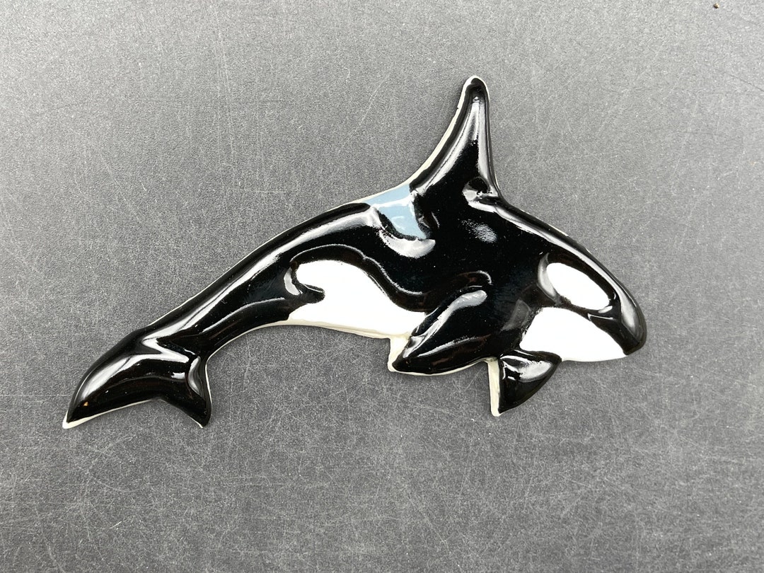 Ceramic Mosaic Orca Whale Tile. Handmade Orca Tile by Fabulousfungi. O ...