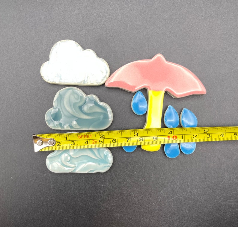 Ceramic Umbrella, Clouds, Rain Mosaic Tiles. Mosaic Tiles, Porcelain ...