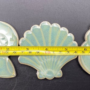 Three Ceramic Mosaic Sea Shell Tiles, Handmade by Fabulousfungi. Indoor ...