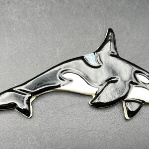 Ceramic Mosaic Orca Whale Tile. Handmade Orca Tile by Fabulousfungi. O ...