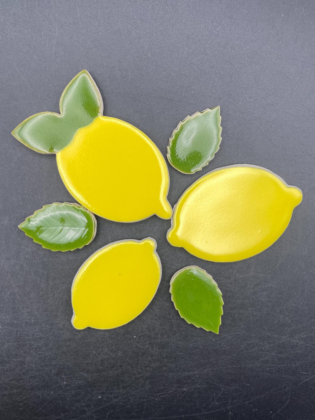 Ceramic Mosaic Tile Lemons. Lemon Tiles Handmade by Fabulousfungi - Etsy