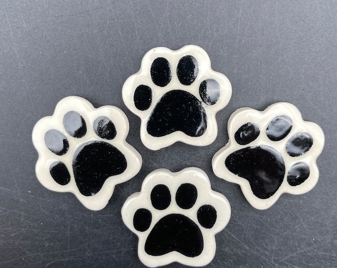 Reserved for Veronica . Ceramic Paw Prints, Mosaic Tiles. Ceramic Tiles ...