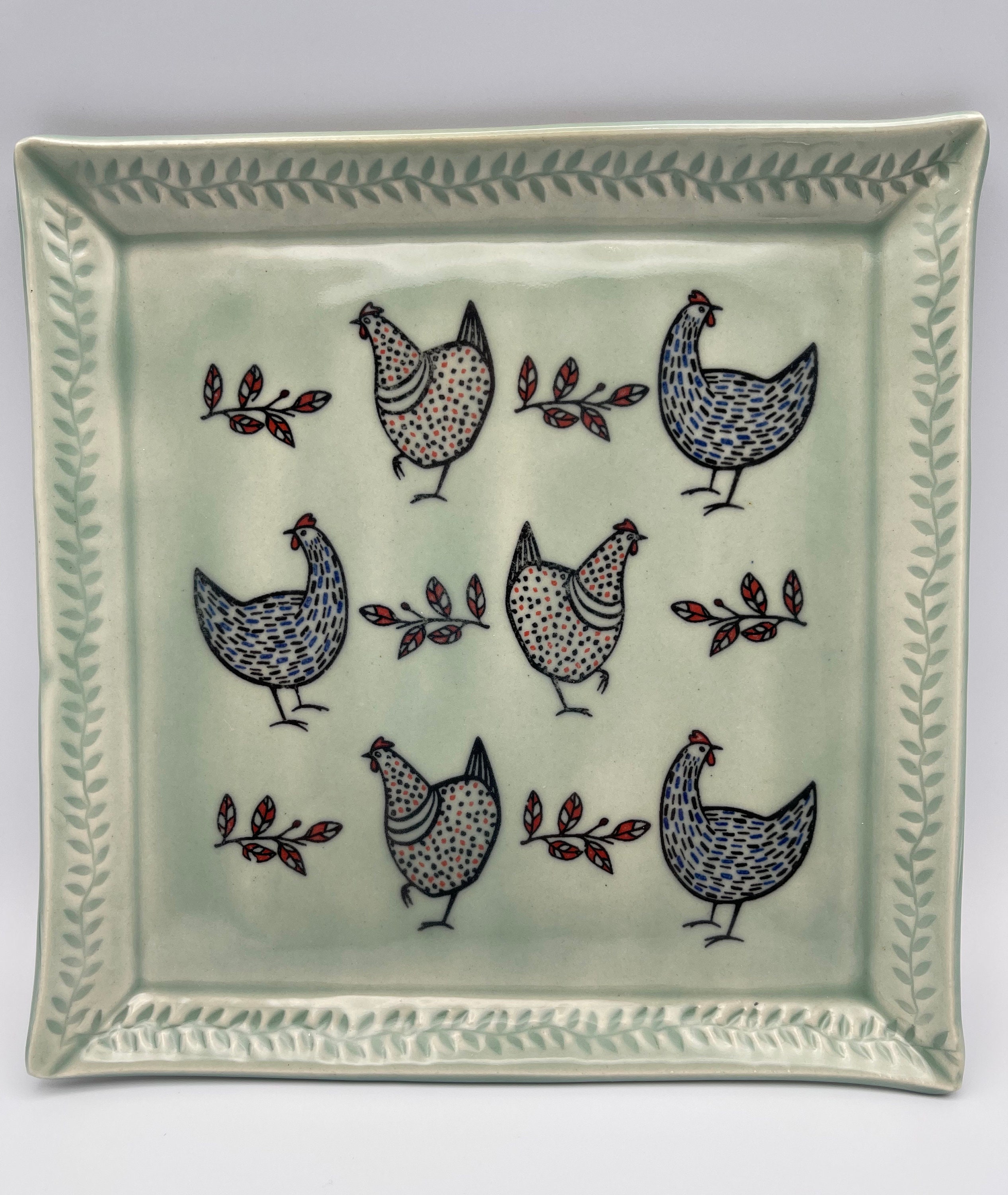 Handmade Ceramic Plates Square