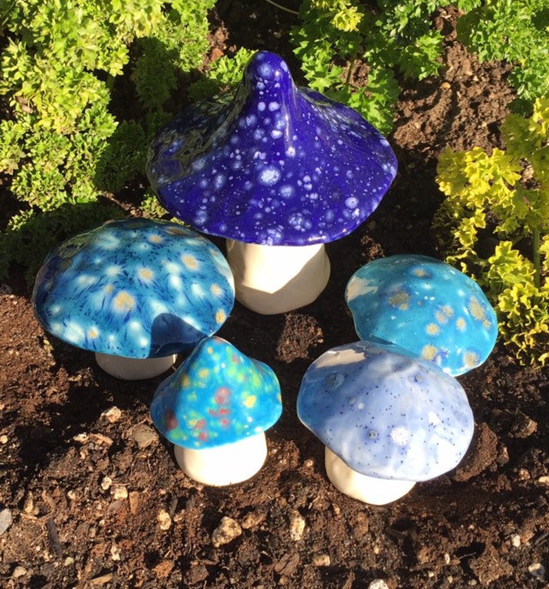 Five Hand Crafted Ceramic Toadstools Fabulous Fungi, by Fabulousfungi ...