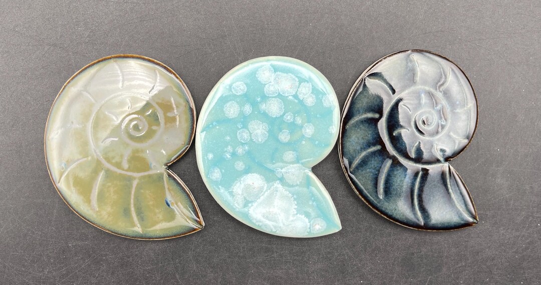 Two Ceramic Mosaic Sea Shell Tiles, Handmade by Fabulousfungi. Indoor ...