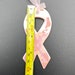 Breast Cancer Ribbon Ornament Handmade Ceramic Iridescent - Etsy