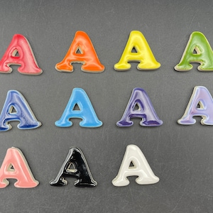 Set of 4 (or More) Ceramic Letters Tiles Indoor/outdoor Use, Mosaics ...