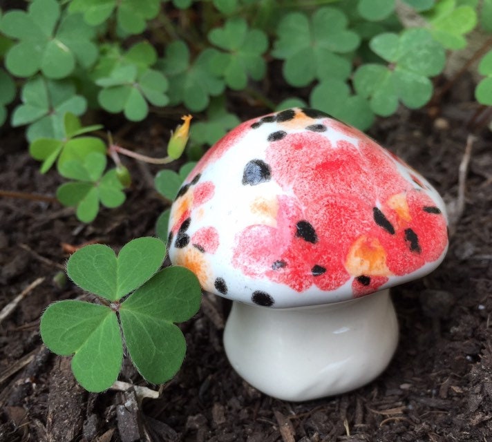 Three Hand Crafted Ceramic Toadstools Fabulous Fungi by | Etsy