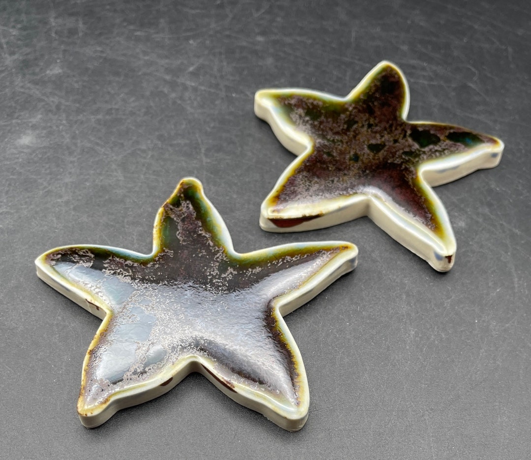 Ceramic Star Fish Tiles, Sea Star Tiles, Mosaic Starfish, Handmade ...