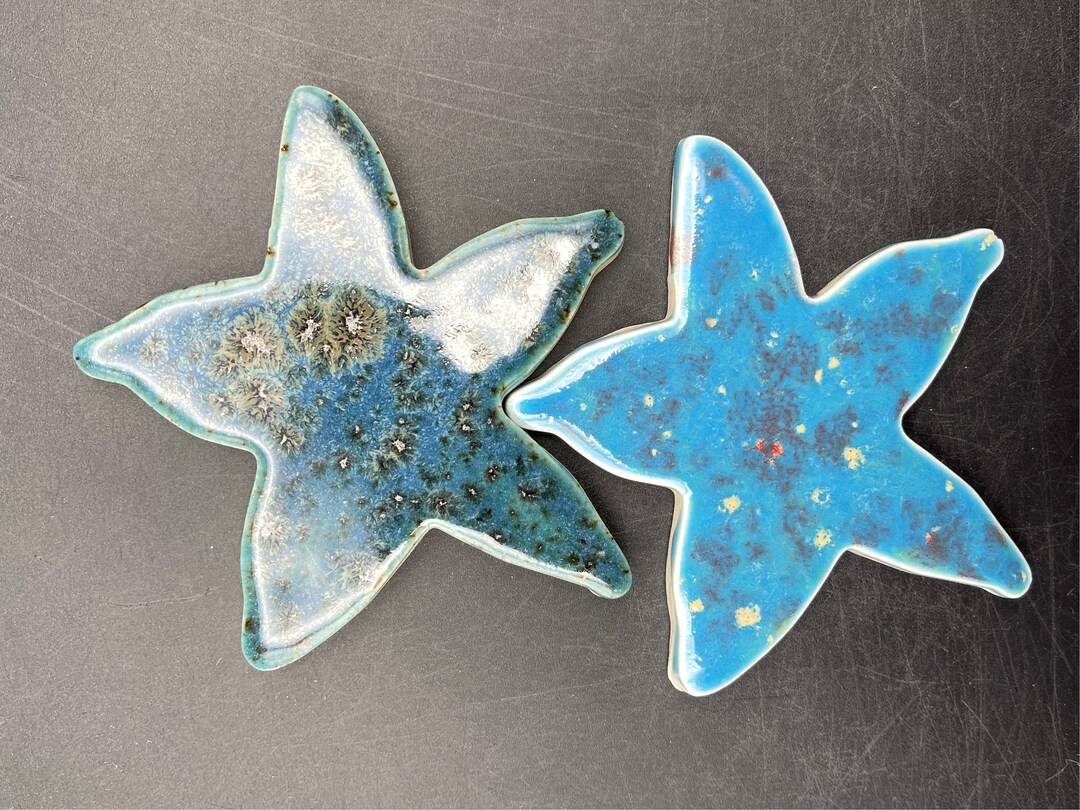 Ceramic Star Fish Tiles, Sea Star Tiles, Mosaic Starfish, Handmade ...