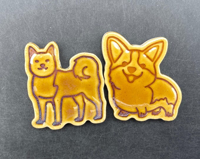 Ceramic Dog Mosaic Tiles, Brown Dog Tile, Puppy Tiles, Mosaic Dogs by ...