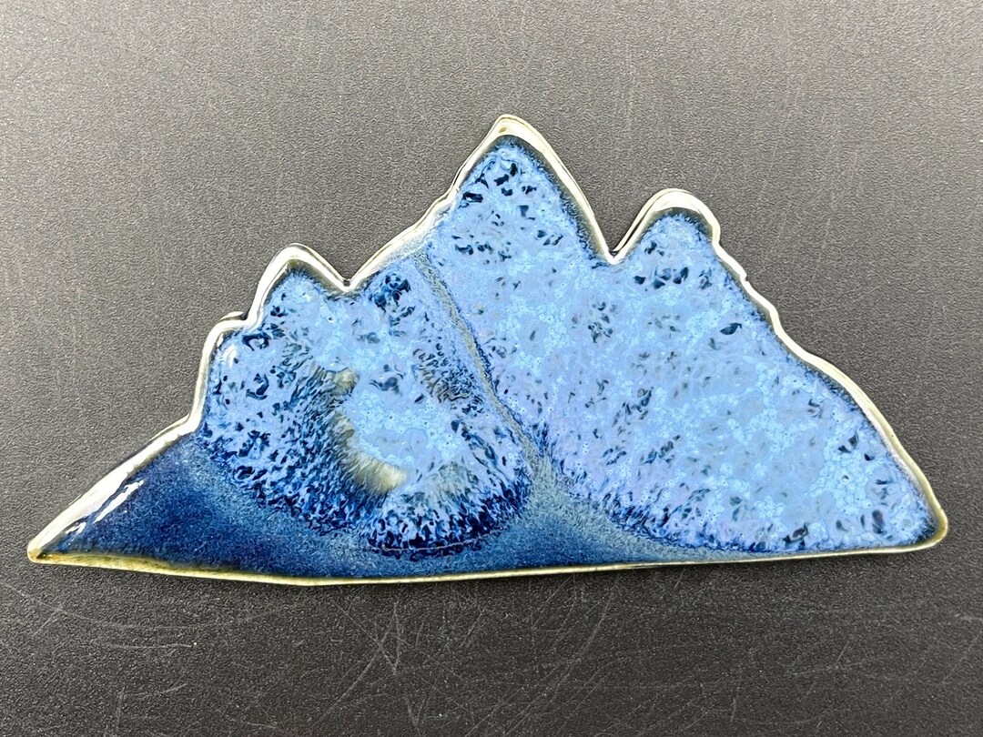 Ceramic Mosaic Mountain Range Tile. One Handmade Mountain Tile by ...