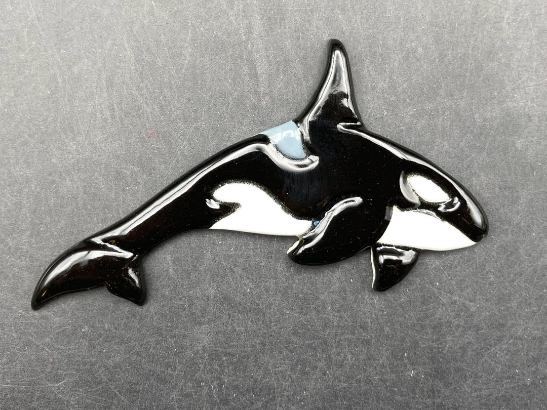Ceramic Mosaic Orca Whale Tile. Handmade Orca Tile by Fabulousfungi. O ...