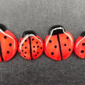 Ladybug Tiles, Handmade Ceramic Lady Bugs, Lady Birds. Mosaic Tiles ...