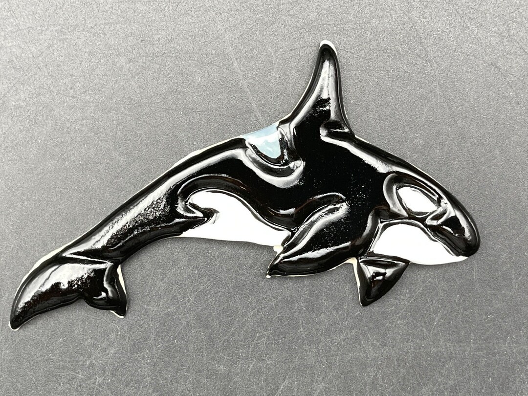 Ceramic Mosaic Orca Whale Tile. Handmade Orca Tile by Fabulousfungi. O ...