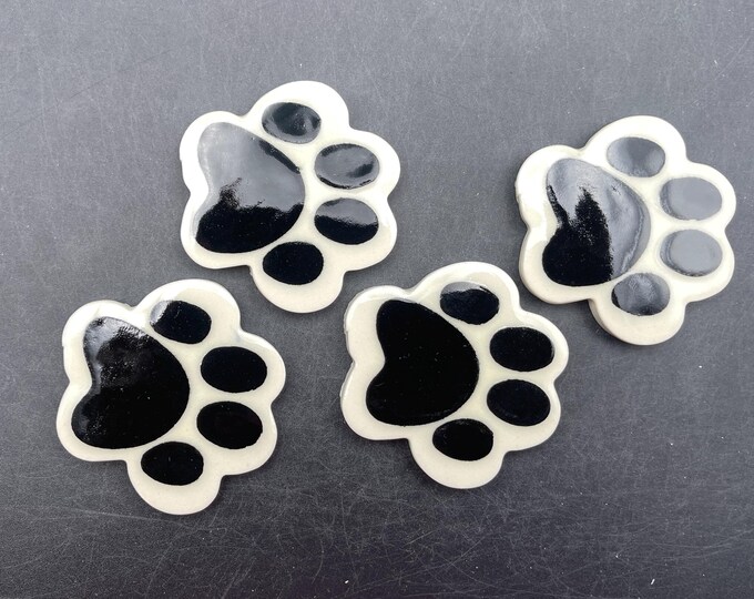 Reserved for Paula. Ceramic Paw Prints, Mosaic Tiles. Ceramic Tiles ...
