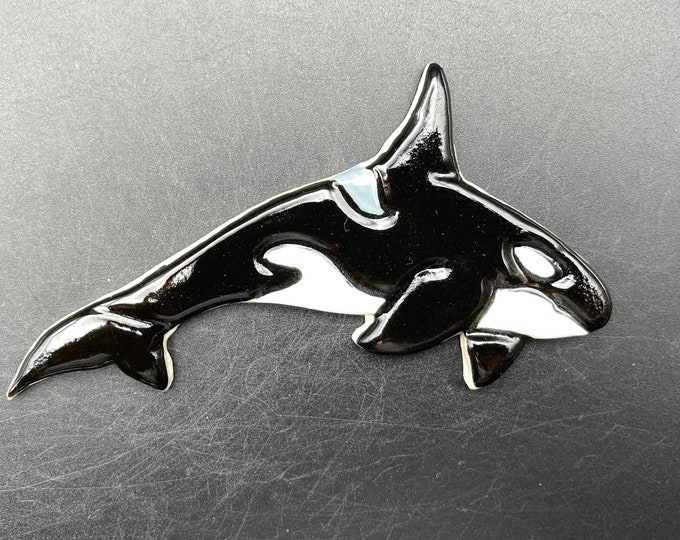 Ceramic Mosaic Orca Whale Tile. Handmade Orca Tile by Fabulousfungi. O ...