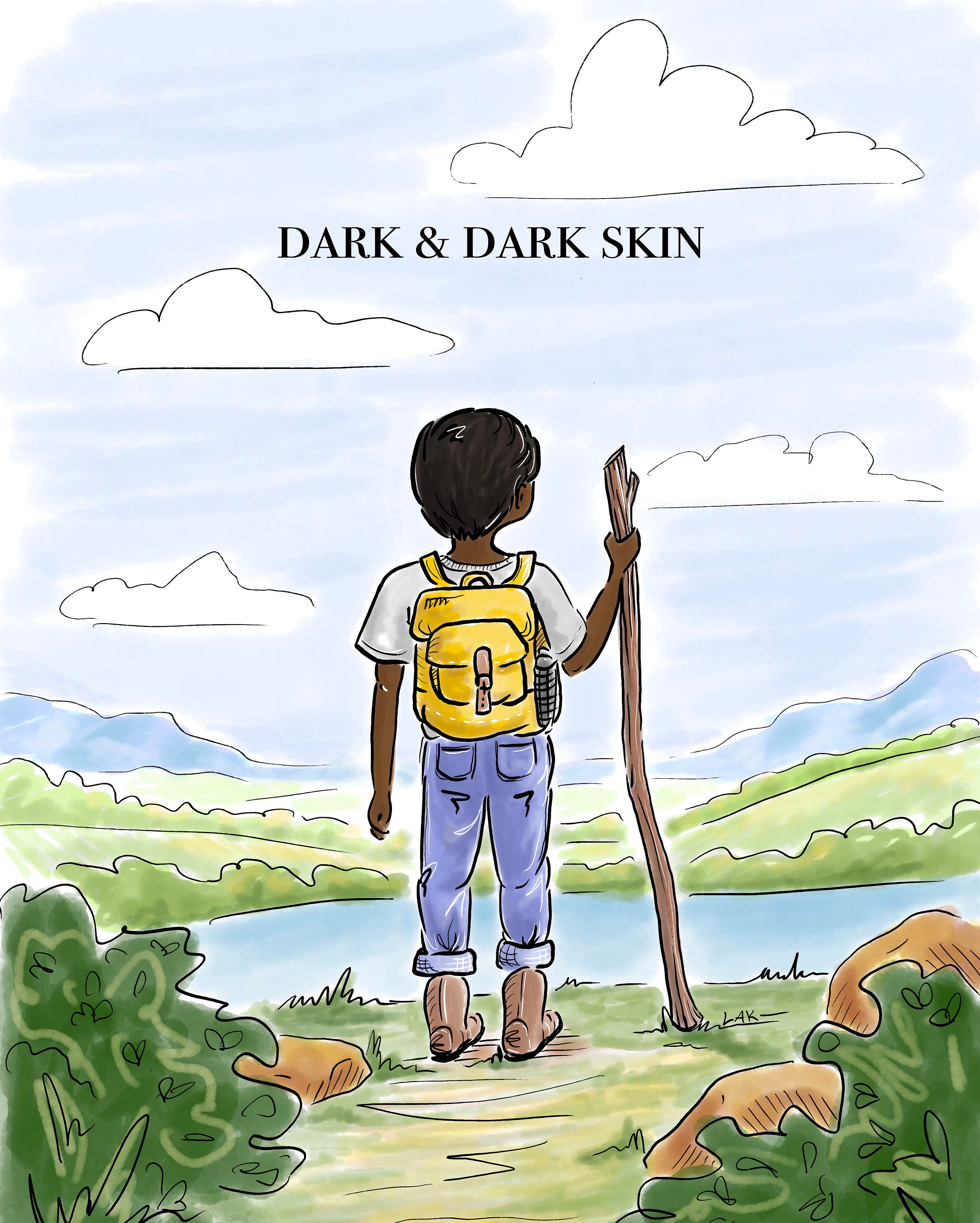 Boy Hiking Print – Adventure Art for Boys Room - Children Outside in ...