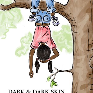 Girl in a Tree Print Cute Art for Girls Room Boho Kids - Etsy