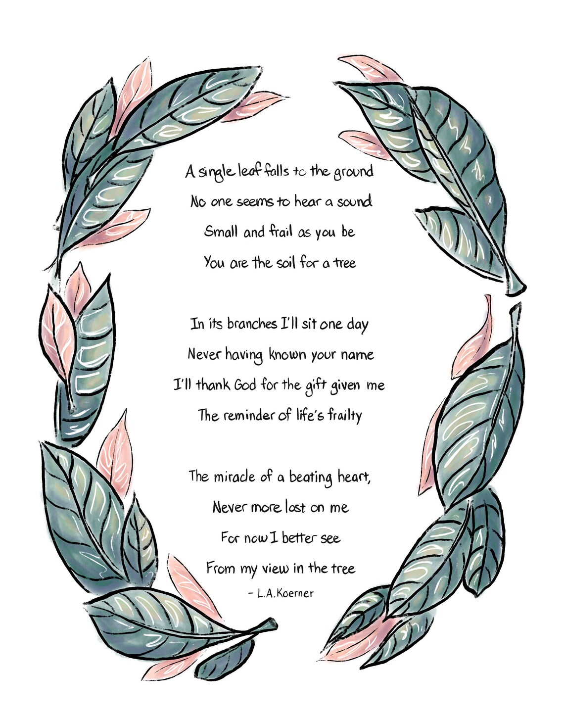Miscarriage Poem - Art for Baby Loss - Gift for Miscarriage - Child ...