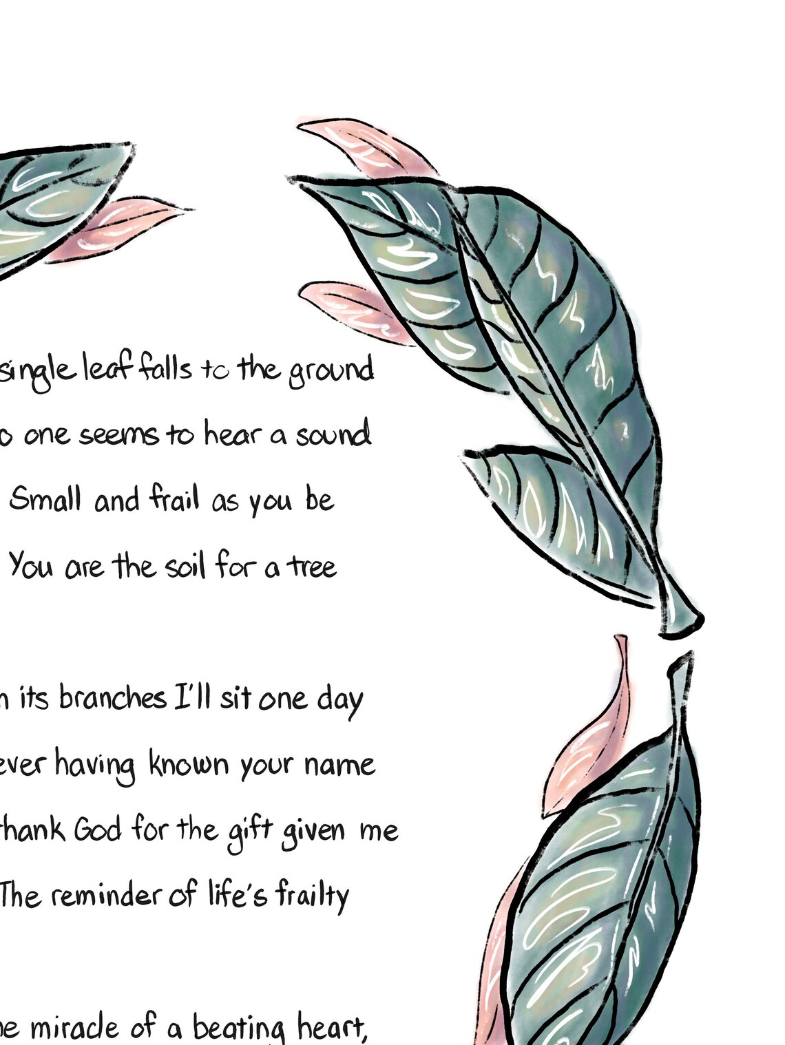 Miscarriage Poem - Art for Baby Loss - Gift for Miscarriage - Child ...