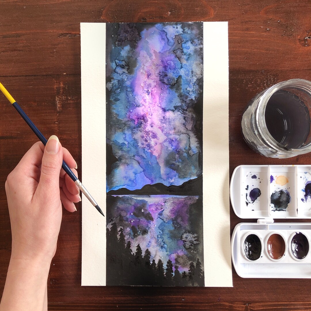 Milky Way Watercolor Painting Class - Etsy