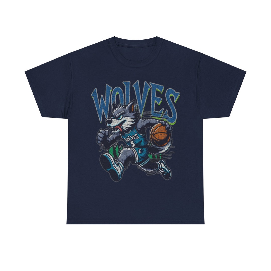 Vintage Minnesota Basketball Timberwolves 90s Style Retro T-shirt ...