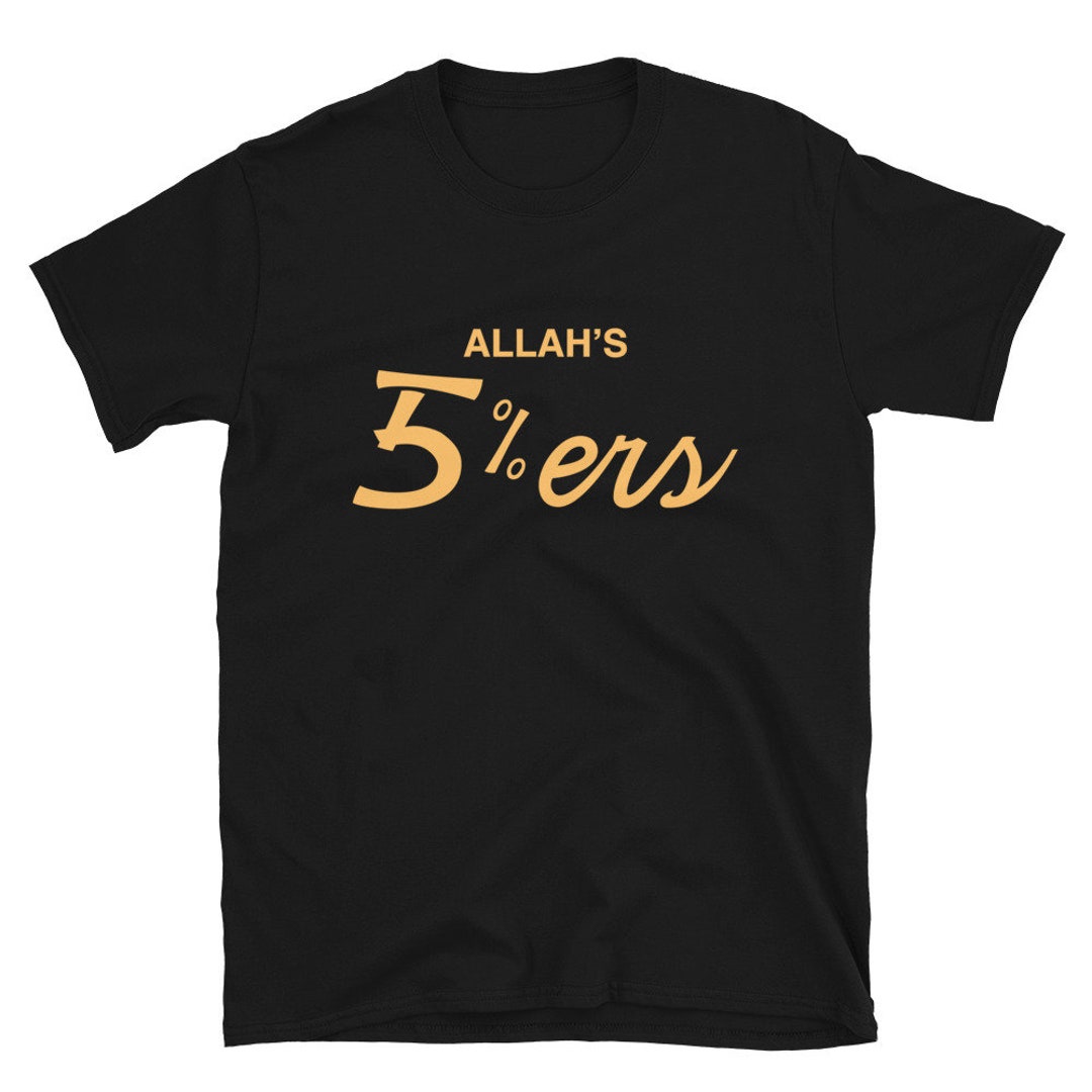 Allah Five Percenters T-shirt - 5% Nation of Gods Earths - Etsy