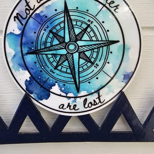 Not All Who Wander Are Lost Compass Sticker - Etsy