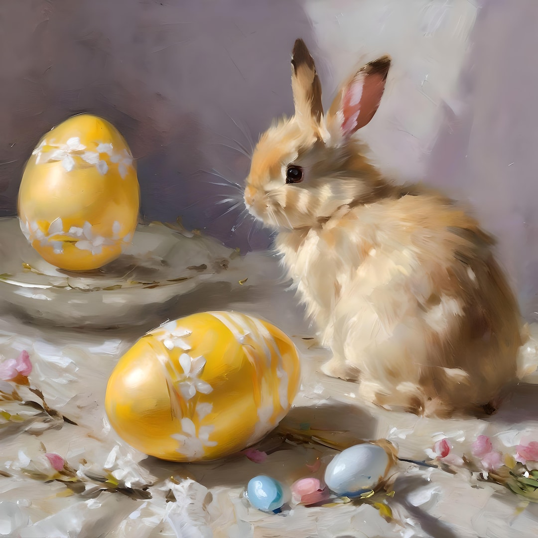 Easter Scene E Oils Portrait Art Print - Etsy