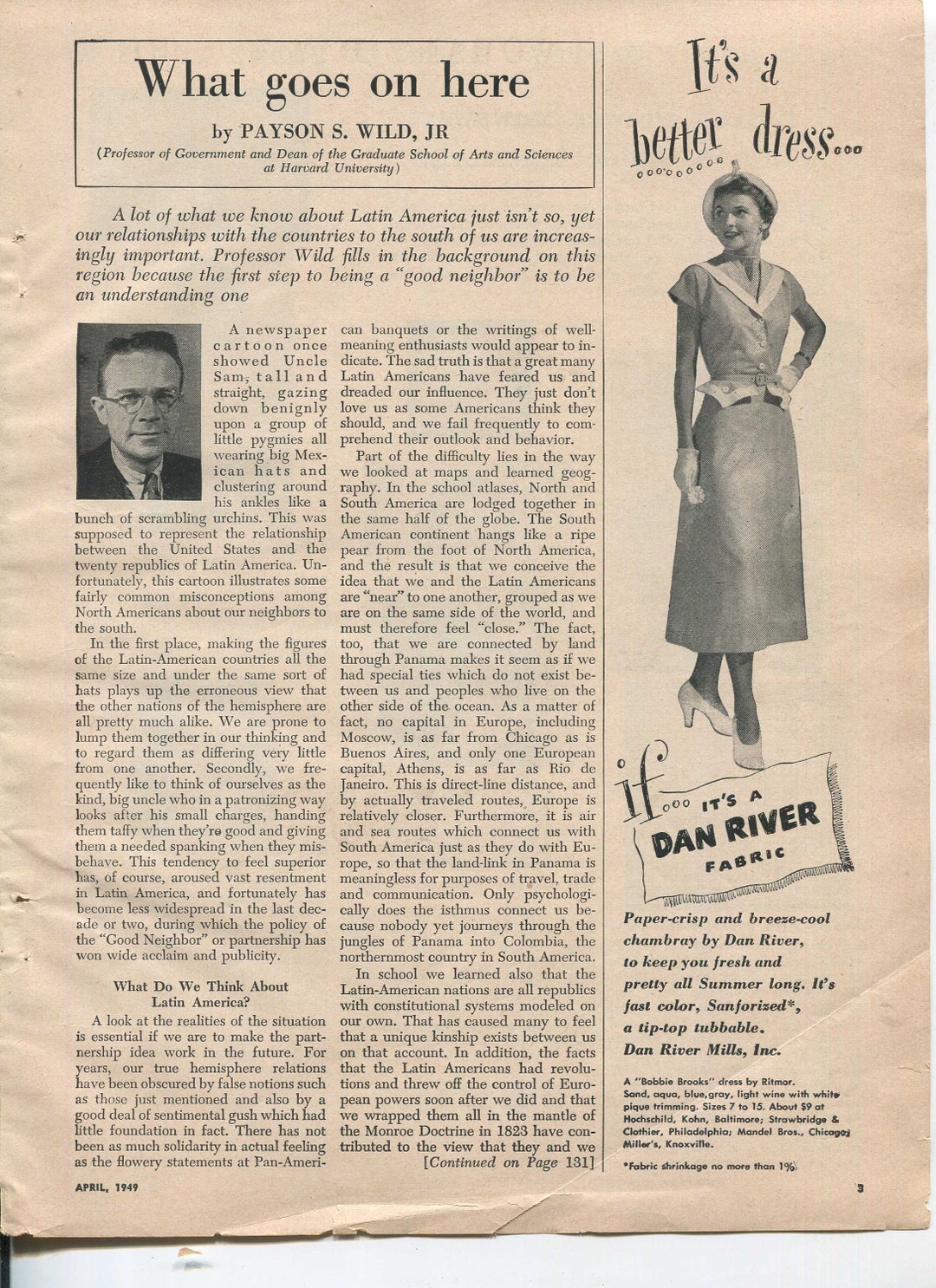 It's A Better Dress If It's A Dan River Fabric Paper-crisp and Breeze ...