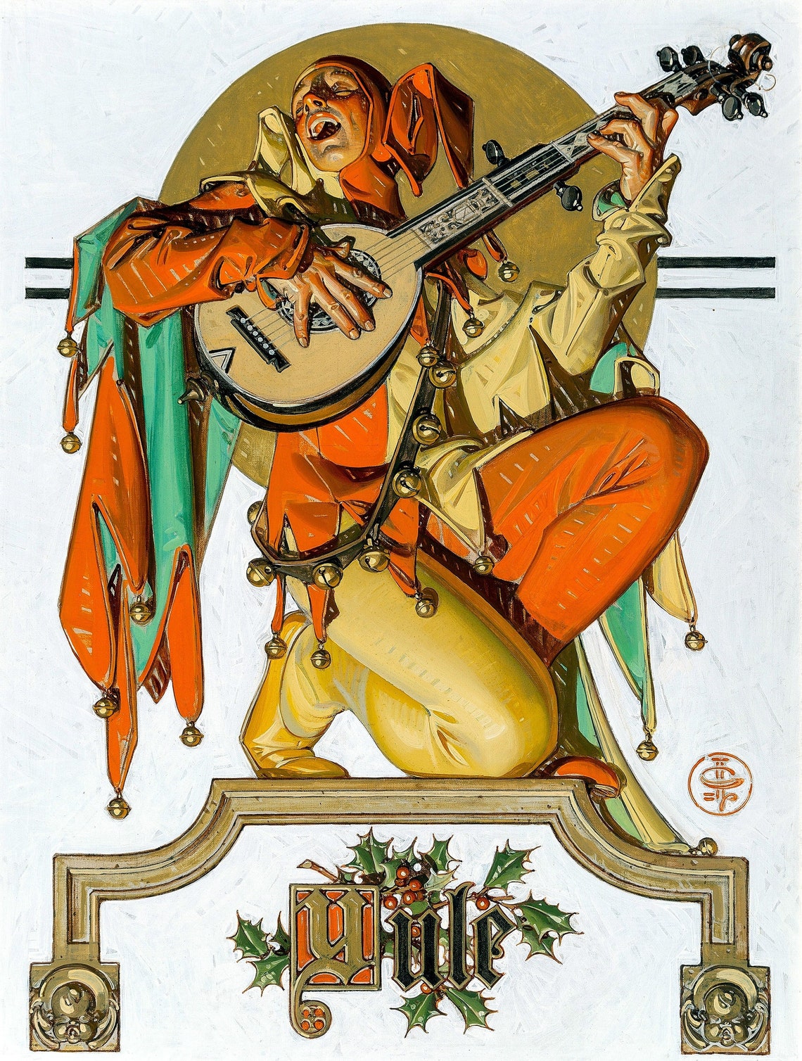 Yule Jester J. C. Leyendecker Portrait Art Print 8 in X 10 - Etsy