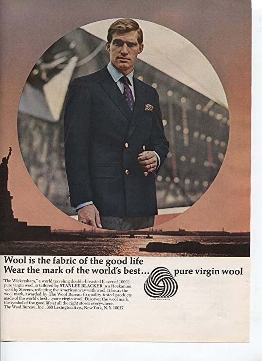 Wool is the Fabric of the Good Life Wear the Mark of the World's Best ...