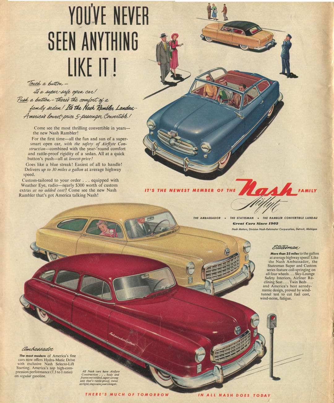 Antique Advertisements Nash Family of Advertisements 10 Total Ads 1940 ...
