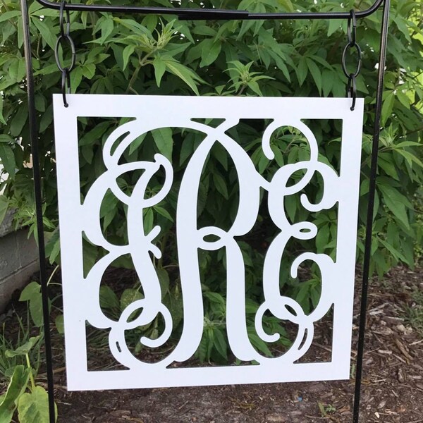 Monogram Garden Flag - Etsy