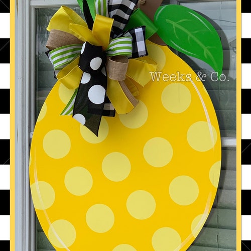 Lemon Door Hanger | Etsy