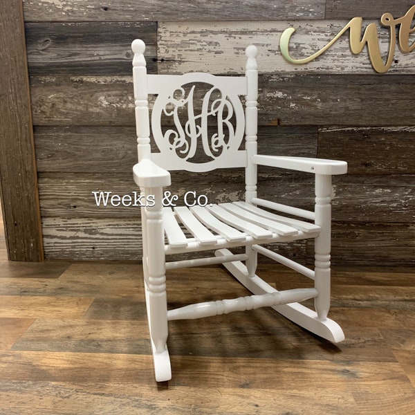 Painted Rocking Chair - Etsy