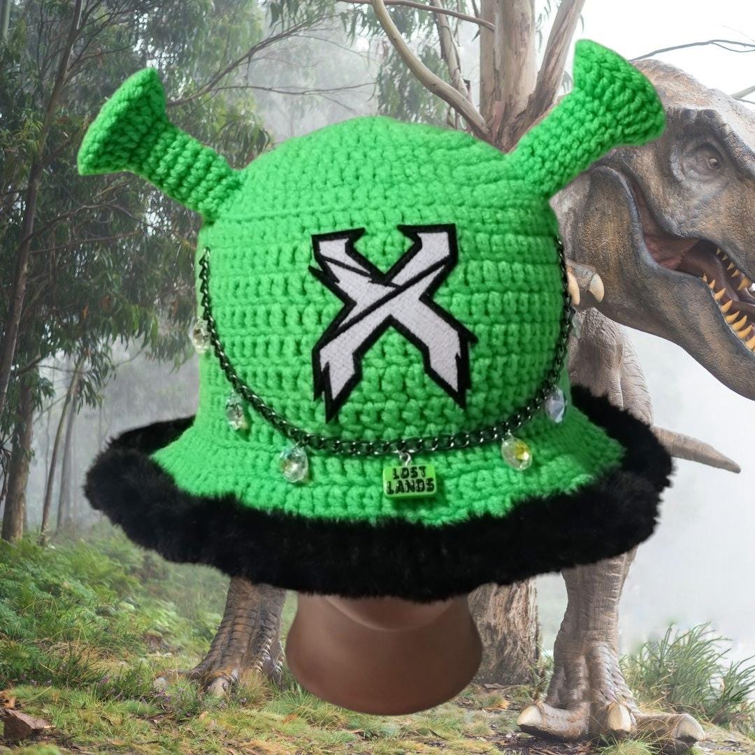Lost Lands Excision Shrek Bucket Hat Adult Festival Bucket Hat ...
